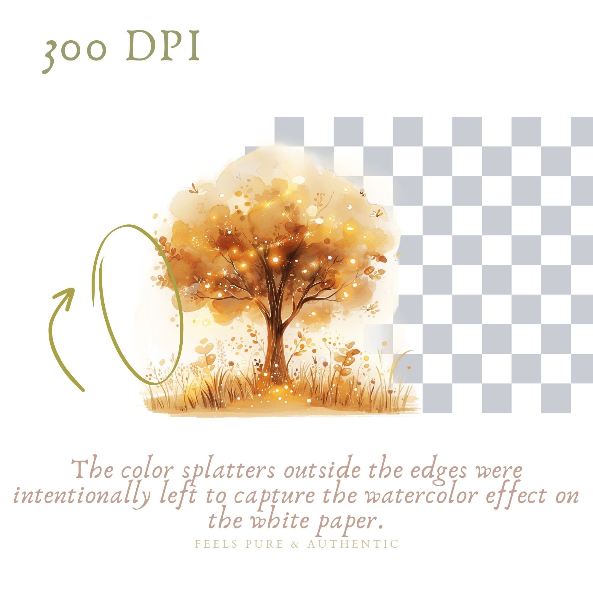 Enchanted Forest Fall Autumn Tree Clipart, Watercolor Fairy Tree ...