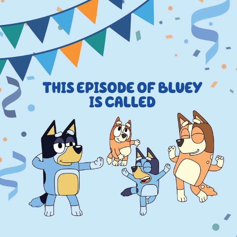 Editable Animated Bluey Birthday Party Invitation Boy, Bluey Birthday ...