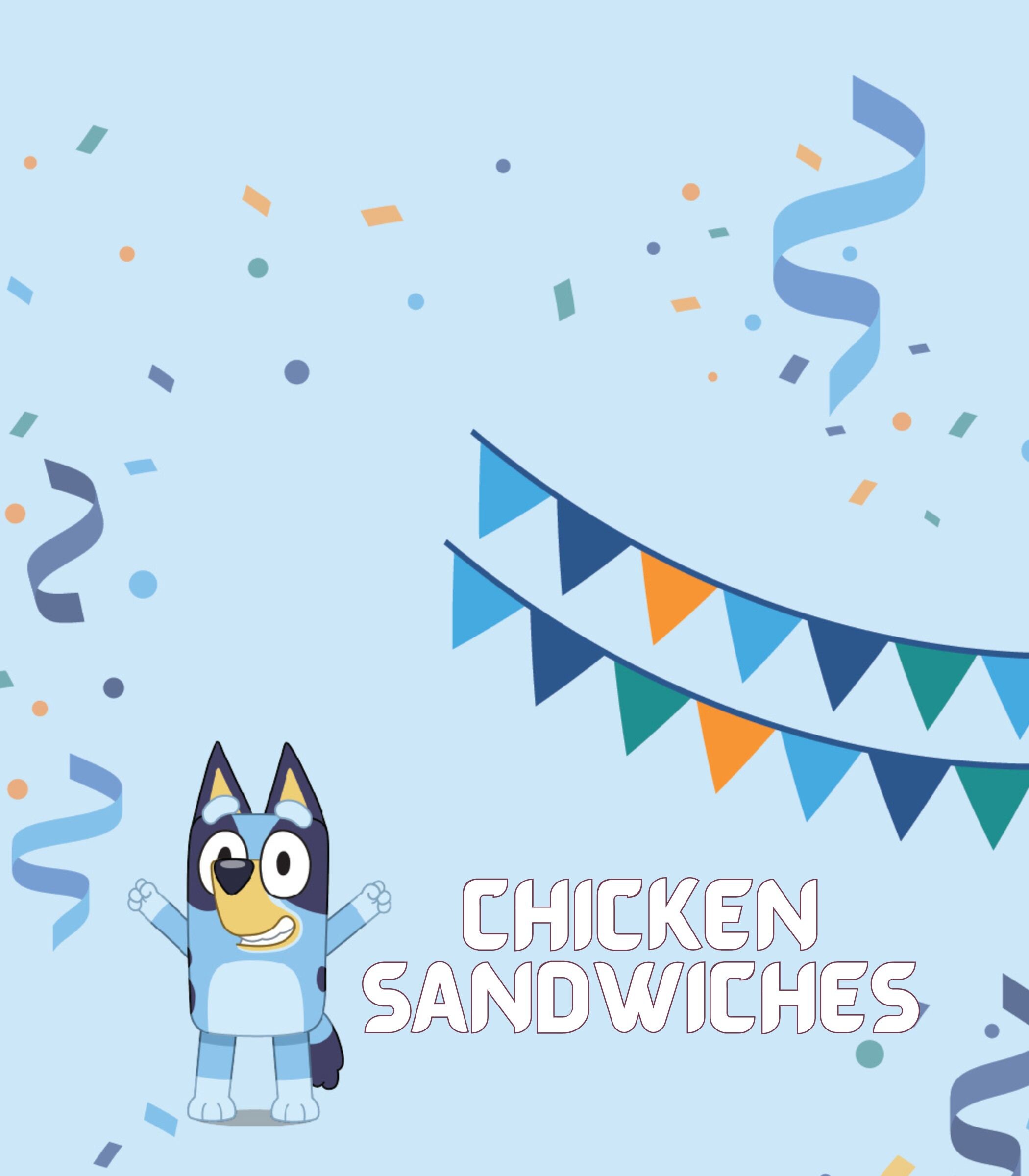 Bluey Food Menu Signs, Editable, 3.5 X 2 When Folded - Etsy