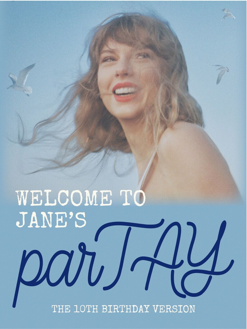 Editable - Taylor Swift Welcome Sign, Birthday Welcome Sign, Swifties ...