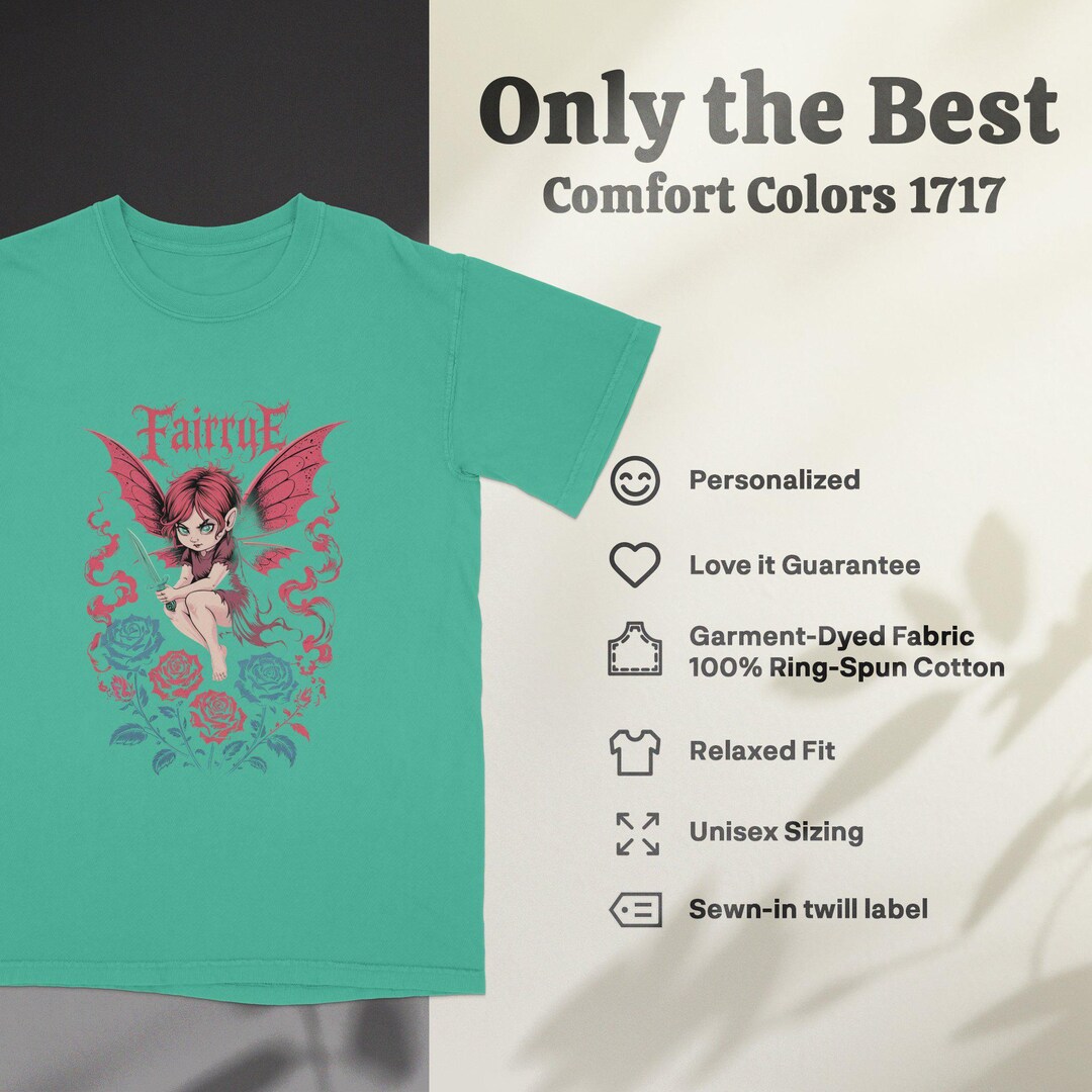 Fairycore Fairy T-shirts, Goth Fairy Shirt, Dark Fairycore Clothing ...