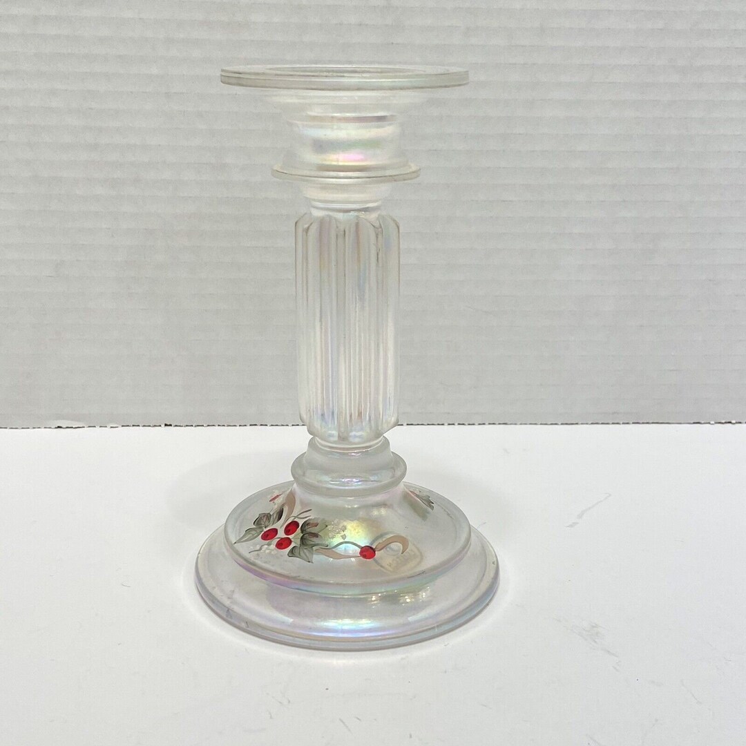 Fenton Opalescent Hand Painted Signed Original Stickers Glass ...