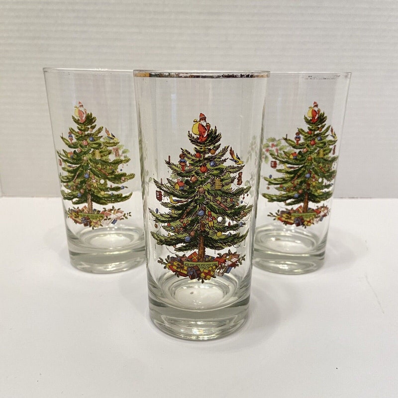 Christmas Glassware - Etsy