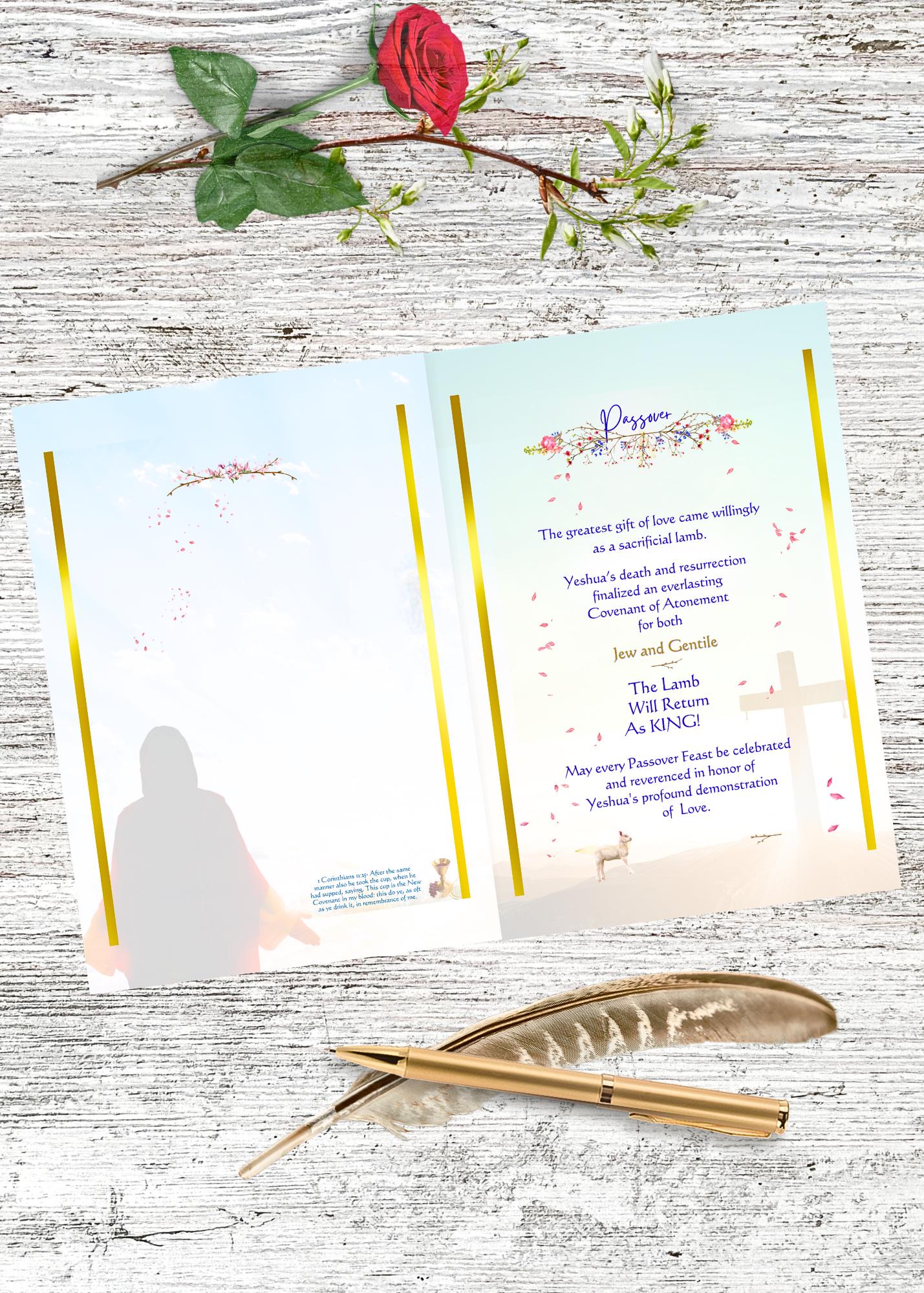PASSOVER Feast Greeting Card | PESACH Card | Moadim Card | Appointed ...