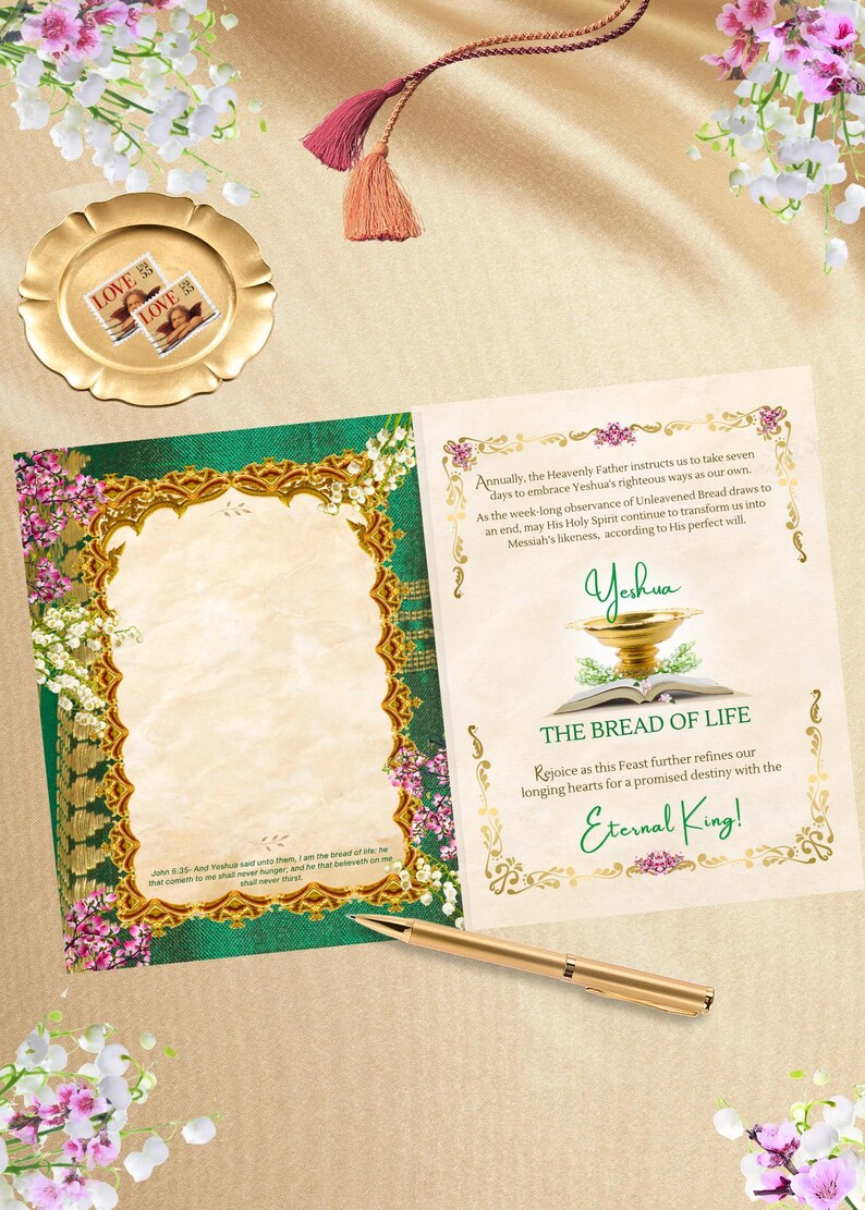 Unleavened Bread Feast Greeting Card | Unleavened Bread Card | Moadim ...