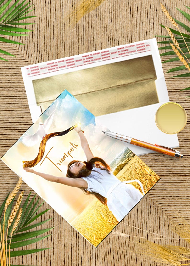 TRUMPETS Feast Greeting Card | YOM TERUAH Card | Moadim Card ...
