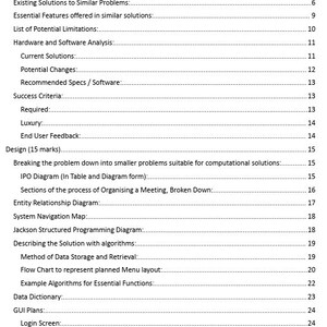 Computer Science A-level NEA Project 98% Mark Guide for A-level CS ...