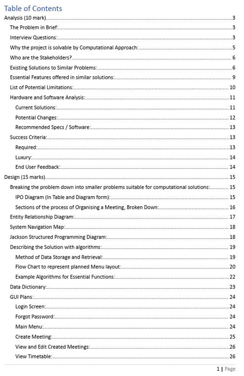 Computer Science A-level NEA Project 98% Mark Guide for A-level CS ...