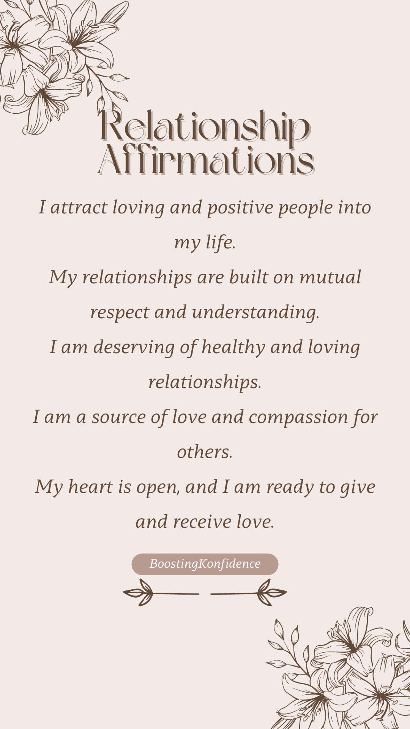 Self Love & Relationship Affirmation Bundle - Etsy