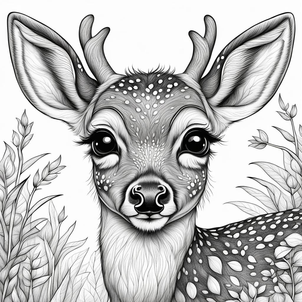Grayscale Coloring Baby Animals Set of 5 Coloring Pages - Etsy