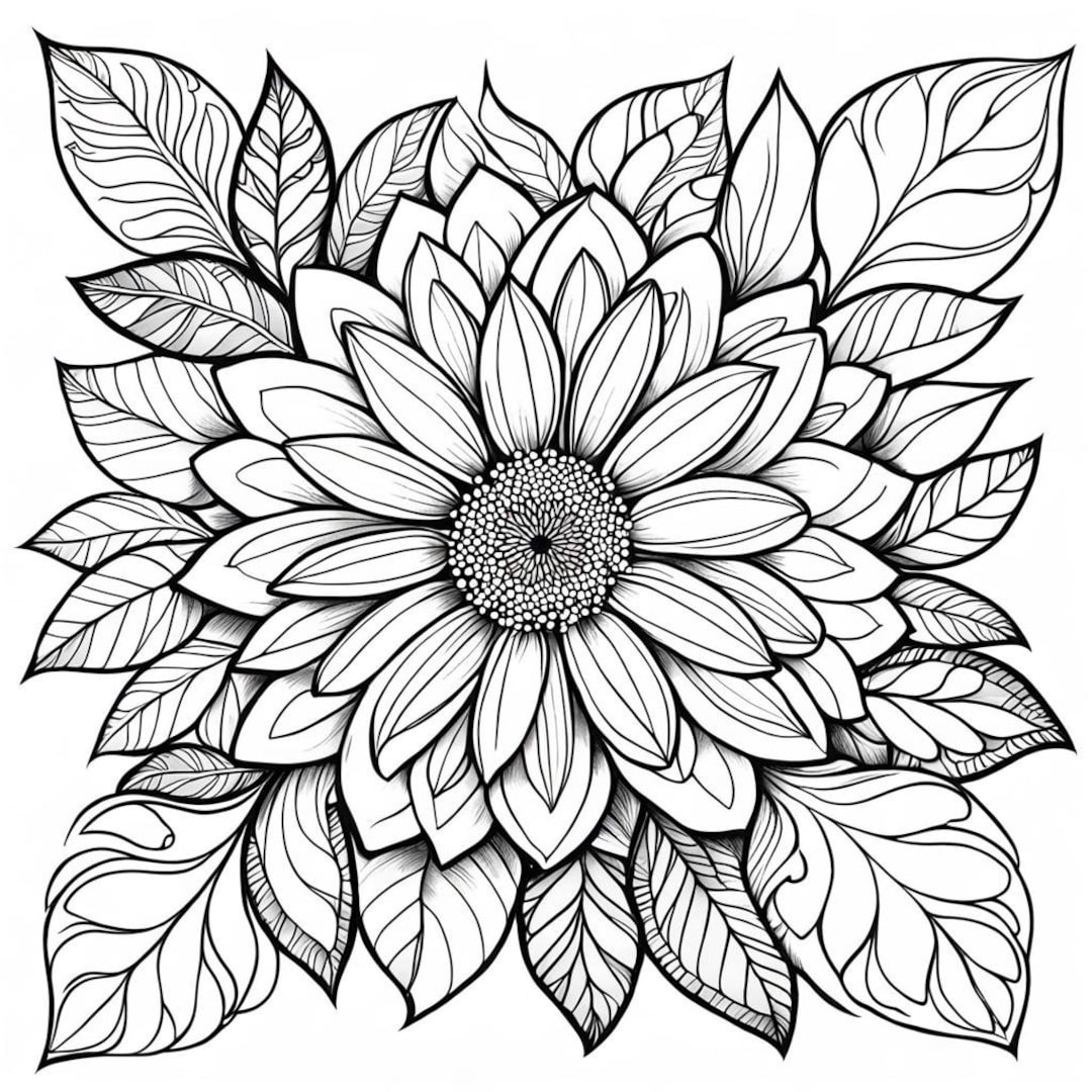 Stress Relief Coloring Pages Set of 10 - Etsy