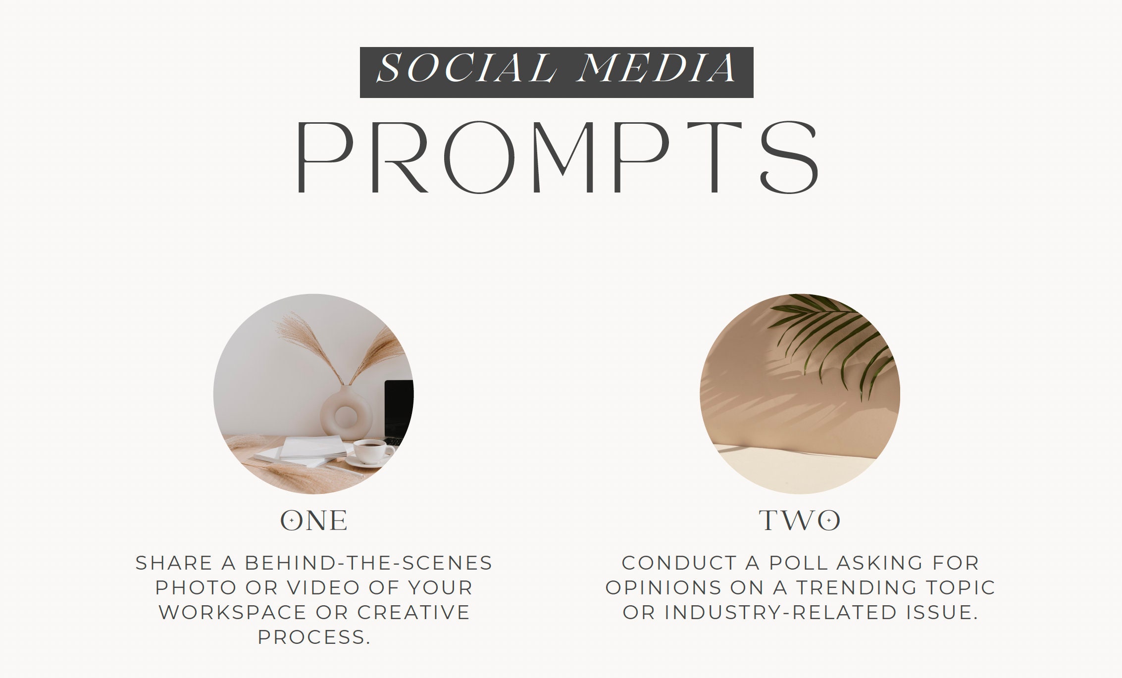 Social Media Prompts, 12 Prompts for Social Media, Small Business ...