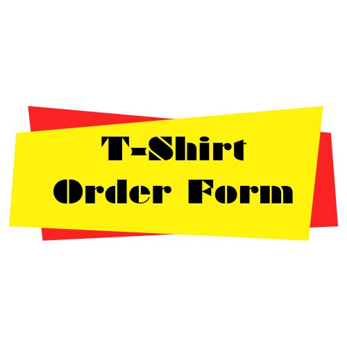 T-shirt Order Forms, Order Form, Order Form Template, Custom Order Form ...