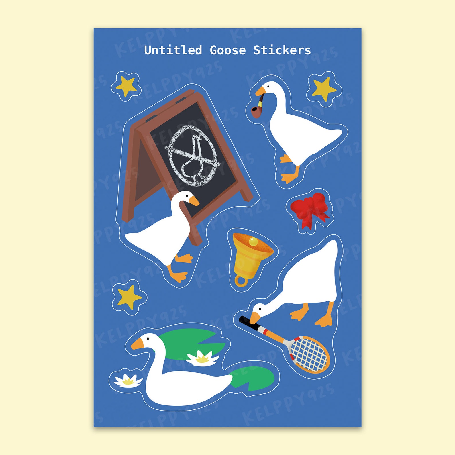 Untitled Goose Game Sticker Sheet Vinyl Stickers - Etsy