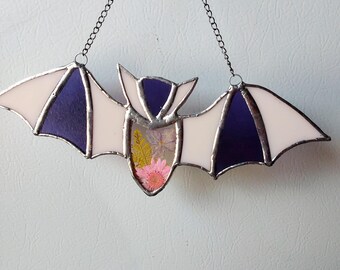 Stained Glass Bat Suncatcher - Etsy