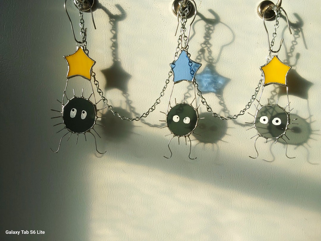 Stained Glass Coal Spirit With Treat, Cute Suncatcher - Etsy UK
