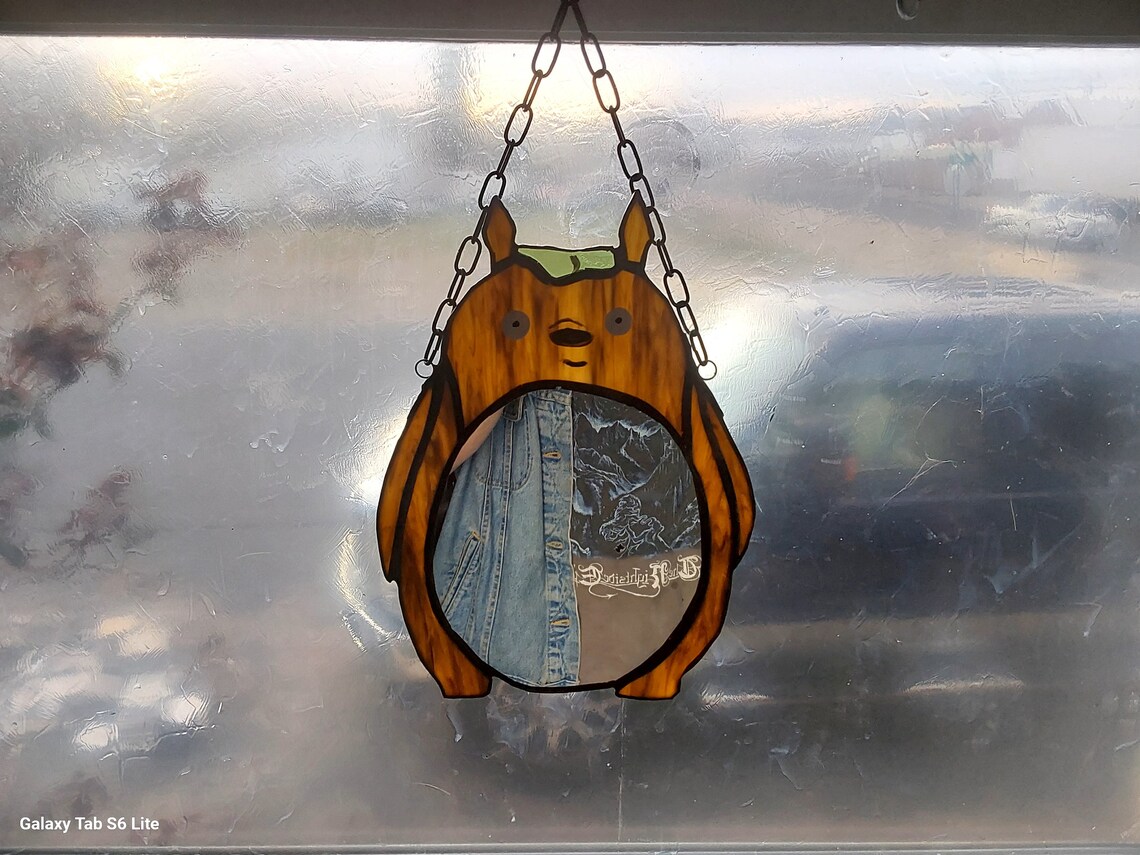 Stained Glass Chibi Mirror: Anime Cartoon Decor, Collectible Fan Art - Etsy