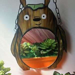 Stained Glass Chibi Mirror: Anime Cartoon Decor, Collectible Fan Art - Etsy