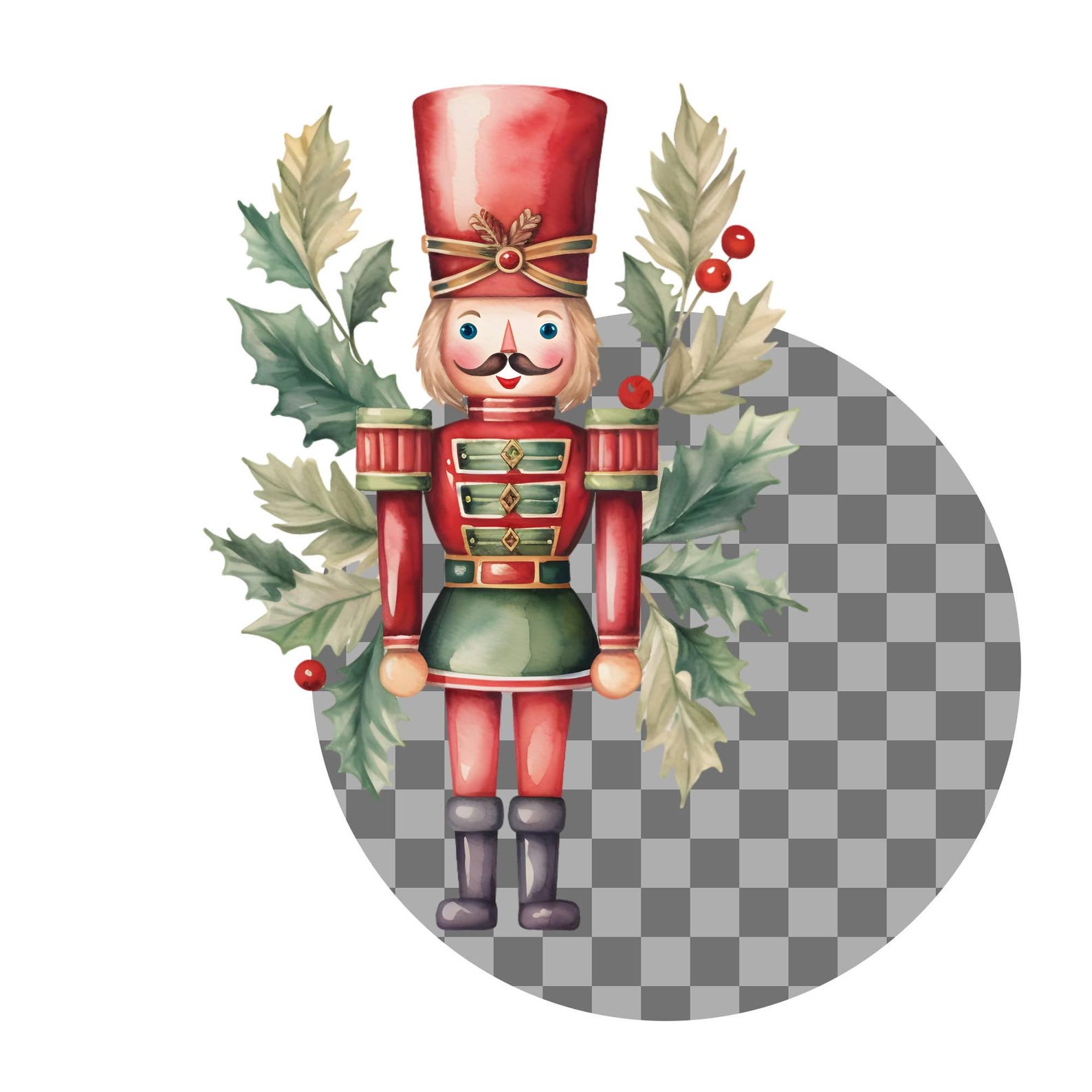 Watercolor Nutcracker Clipart Bundle, Christmas Nutcracker Clipart ...