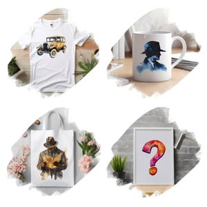 Watercolor Detective Clipart Bundle, Secret Agent Clipart, Spy ...