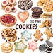 Watercolor Cookies Clipart Bundle, Sweet Treats Clipart, Biscuit ...