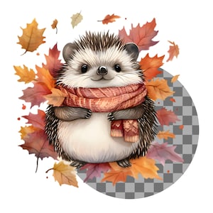 Watercolor Hedgehog Clipart Bundle, Cute Hedgehog Clipart, Hedgehog ...