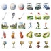 Watercolor Golf Clipart Bundle, Golf Club Clipart, Golf Illustrations ...