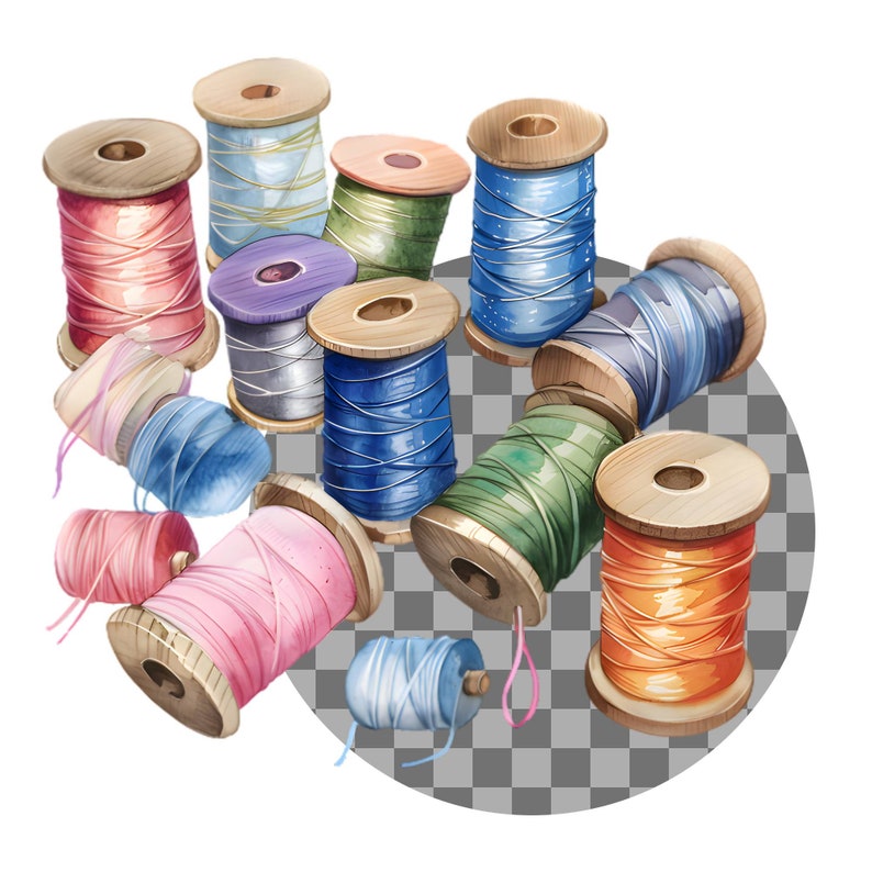 Watercolor Sewing Clipart Bundle, Sewing Machine Clipart, Quilting ...