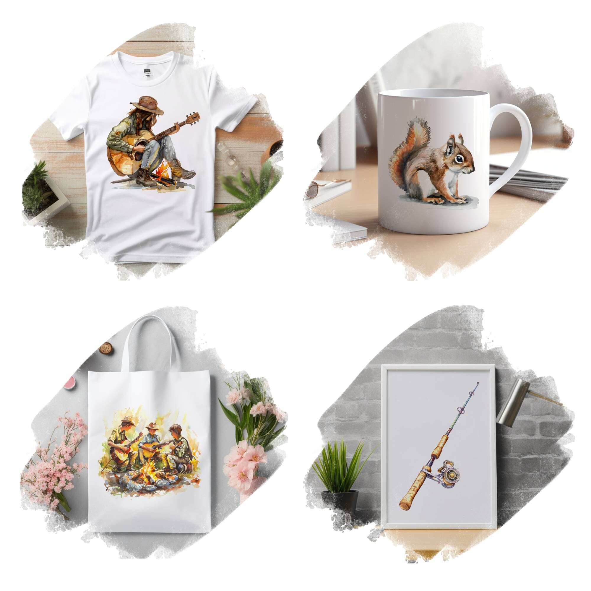 Watercolor Scouting Clipart Bundle, Boy Scout Clipart, Camping ...