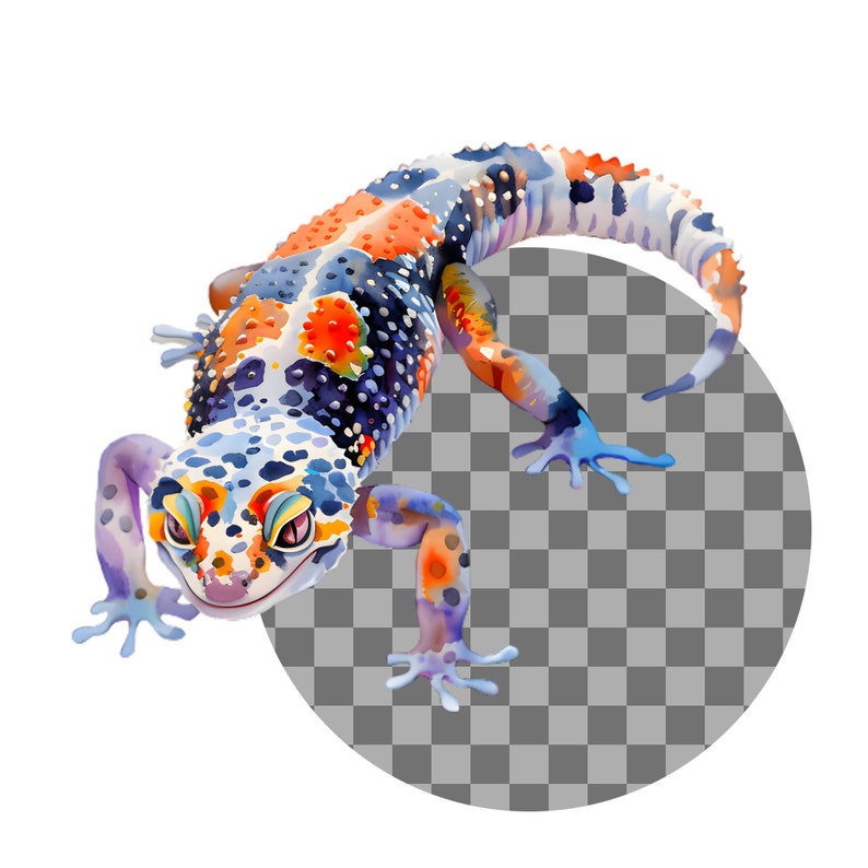 Watercolor Reptiles Clipart Bundle, Exotic Animals Clipart, Lizard ...