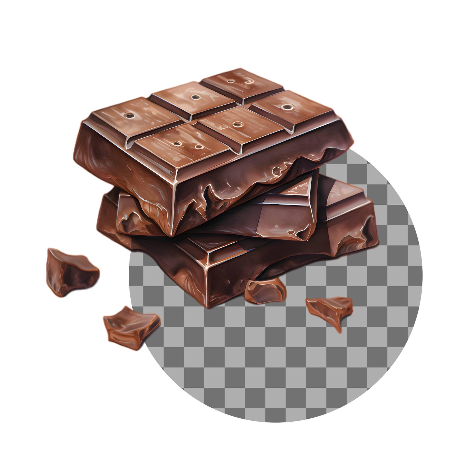 Watercolor Chocolate Clipart Bundle, Chocolate Dessert Clipart ...