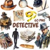 Watercolor Detective Clipart, Detective Graphics, Private Investigator ...
