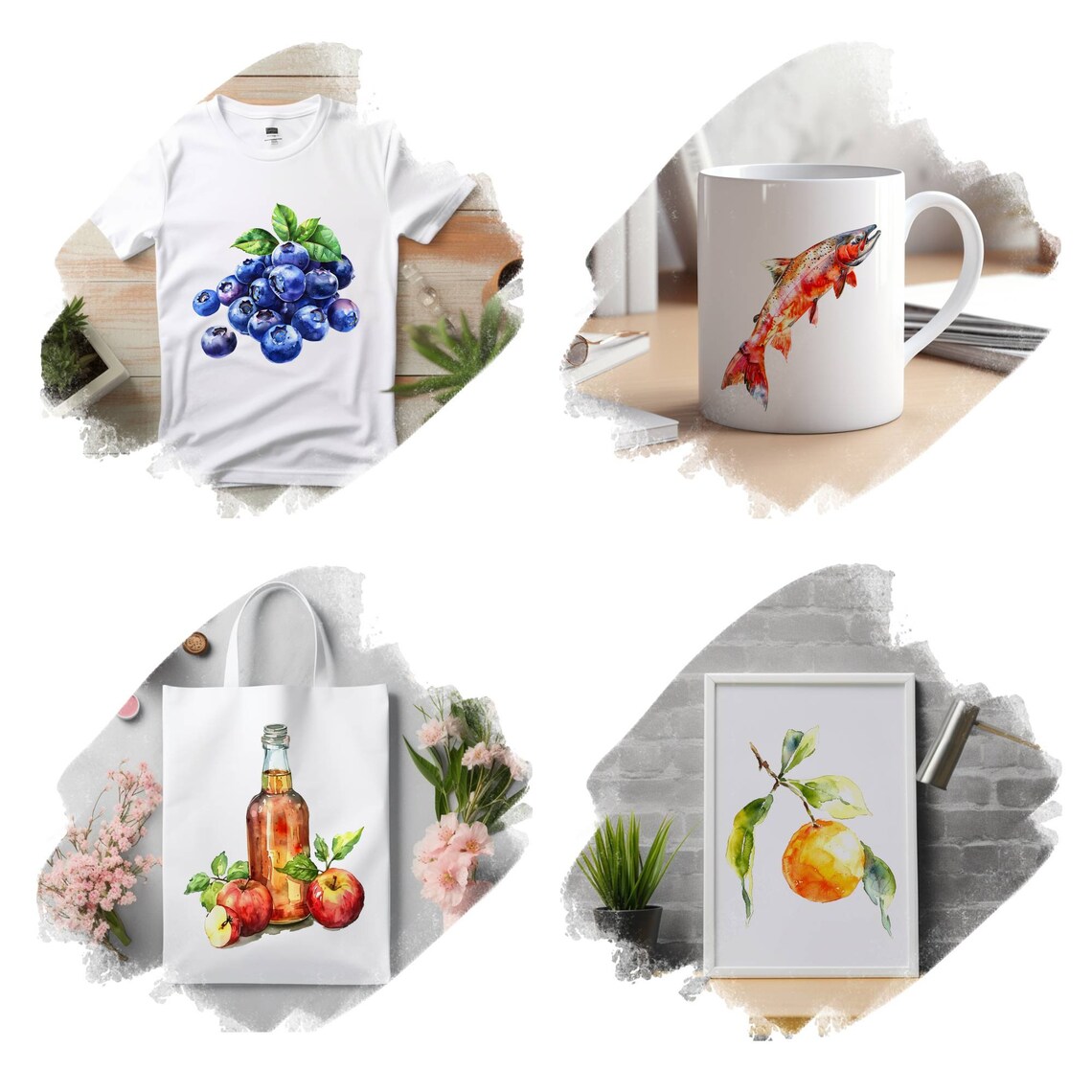 Watercolor Healthy Food Clipart Bundle, Healthy Vegetable Clipart, Food ...