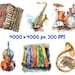 Watercolor Musical Instruments Clipart Bundle, Band Instruments Clipart ...