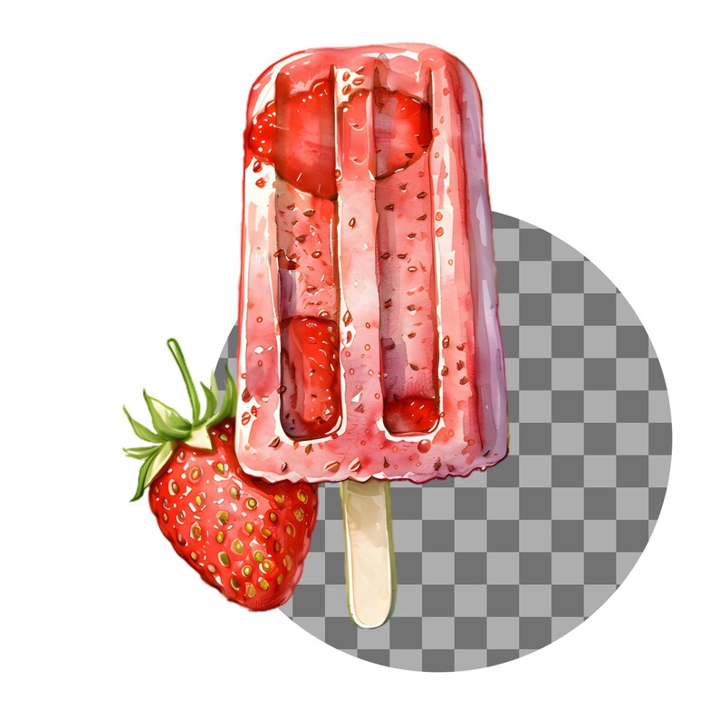 Watercolor Popsicles Clipart Bundle, Summer Treat Clipart, Popsicle ...
