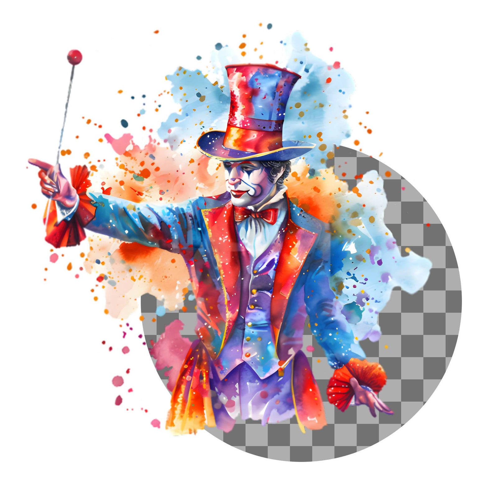 Watercolor Circus Clipart Bundle, Carnival Show Clipart, Circus ...