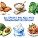 Watercolor Healthy Food Clipart Bundle, Healthy Vegetable Clipart, Food ...