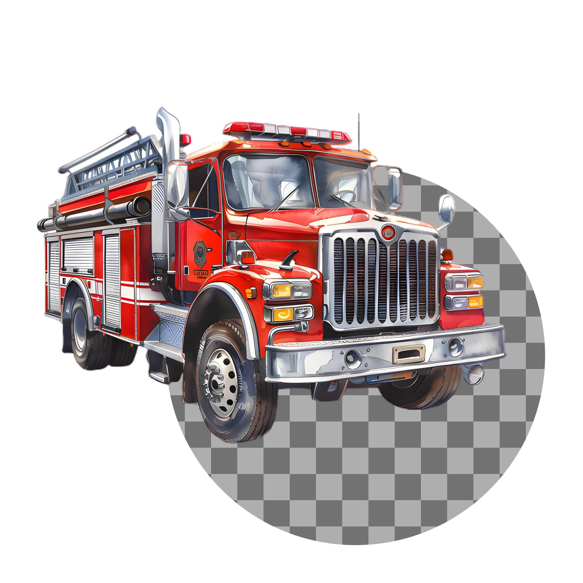 Watercolor Fireman Clipart Bundle, Fire Department Clipart, Firefighter ...