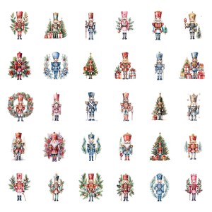 Watercolor Nutcracker Clipart Bundle, Christmas Nutcracker Clipart ...