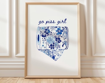 Go Piss Girl, Coquette Room Decor, Coquette Aesthetic Wall Decor, Girly ...