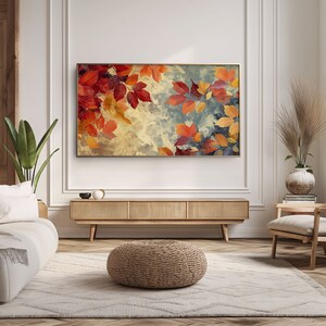 Autumn Frame Tv Art Fall Samsung Frame Tv, Abstract Fall Leaves ...