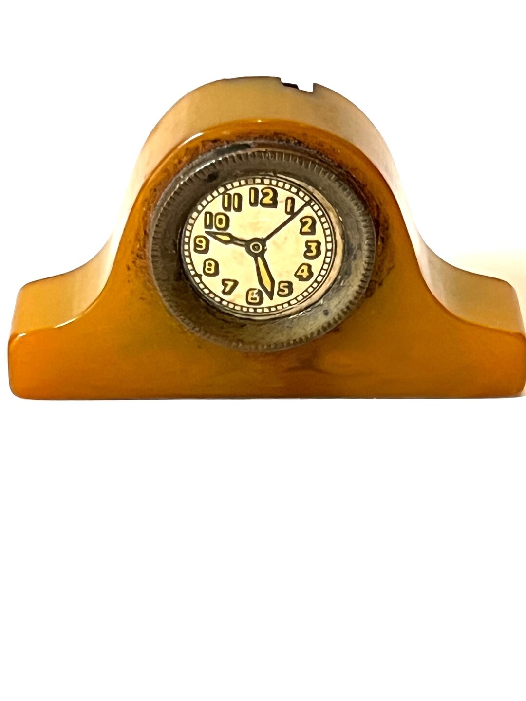 Old Bakelite Clock Pencil Sharpener, Vintage Schoolhouse Collectible ...