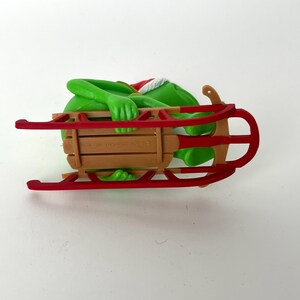 Kermit the Frog on A Sled Hallmark Ornament in Original Box, Unused ...