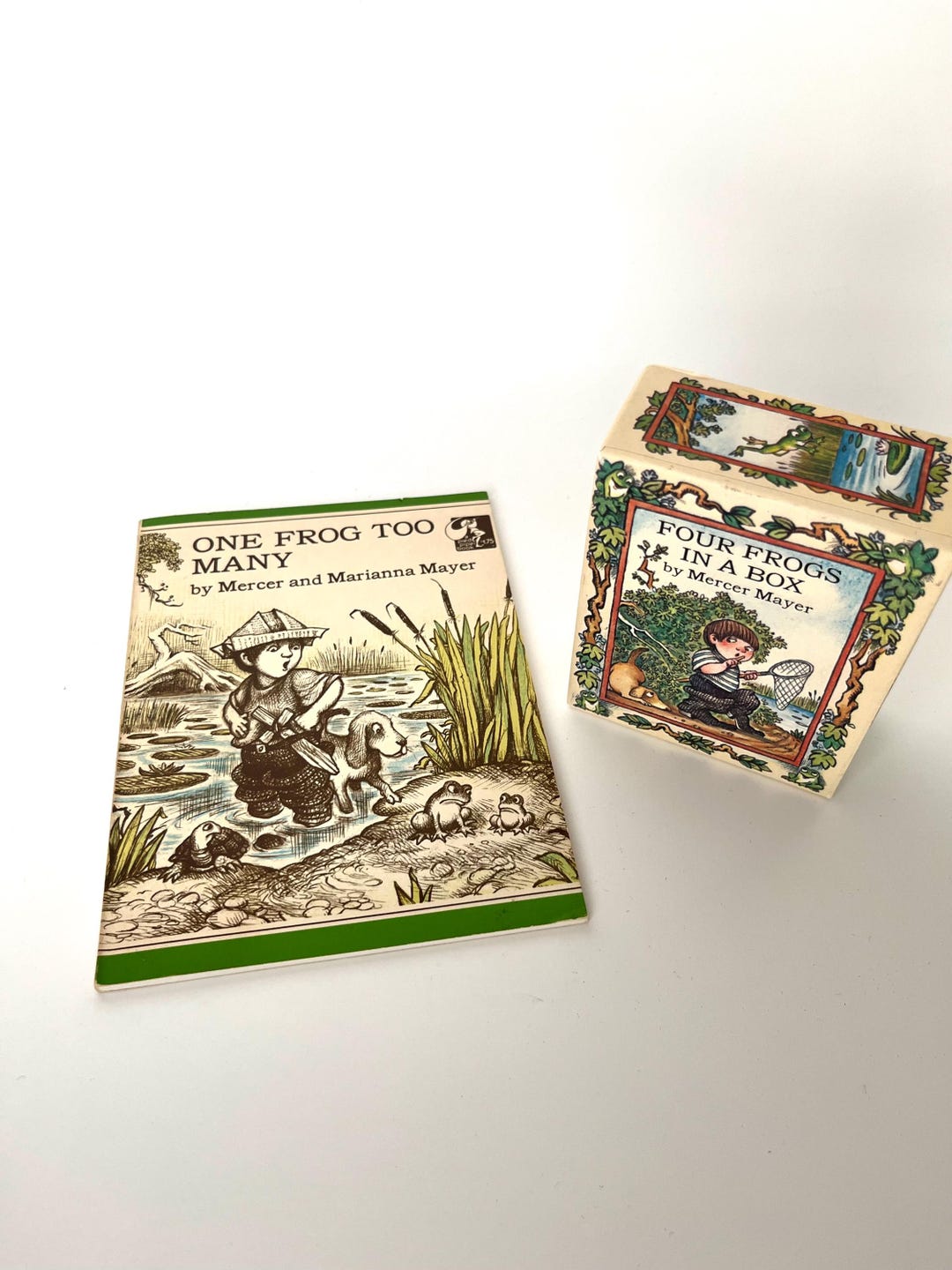 Set of Mercer Mayer Books Four Frogs in A Box 4 Book Set and One Frog ...