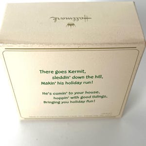 Kermit the Frog on A Sled Hallmark Ornament in Original Box, Unused ...
