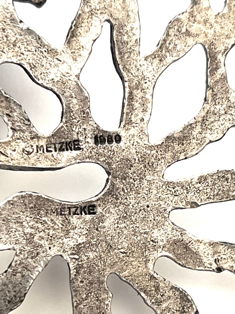 Metzke Pewter Lily Pad Ice Strainer Frog 1980 Richly Detailed Barware ...