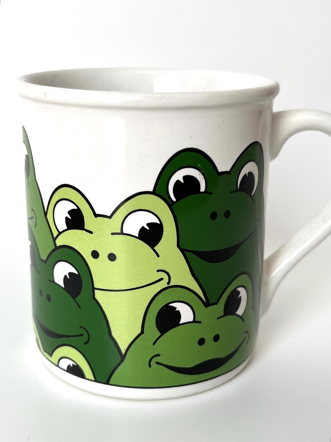 Vintage Hayashi Ceramic Mug Group of Smiling Frogs, Made in Japan ...
