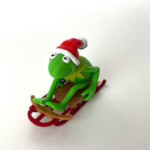 Kermit the Frog on A Sled Hallmark Ornament in Original Box, Unused ...