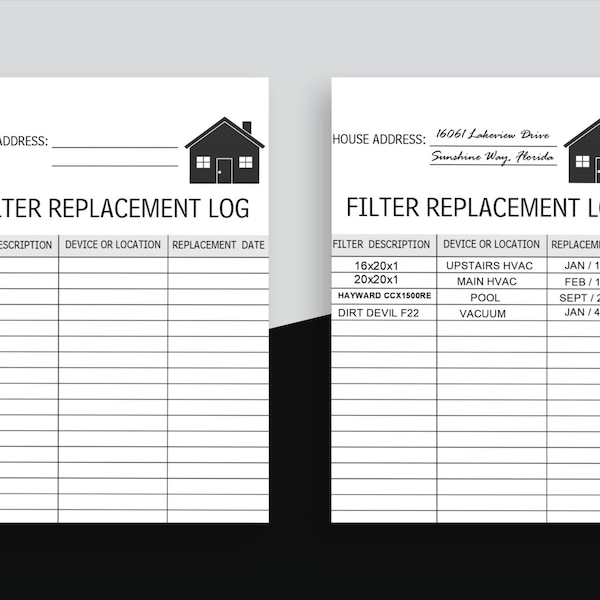 Maintenance Log - Etsy