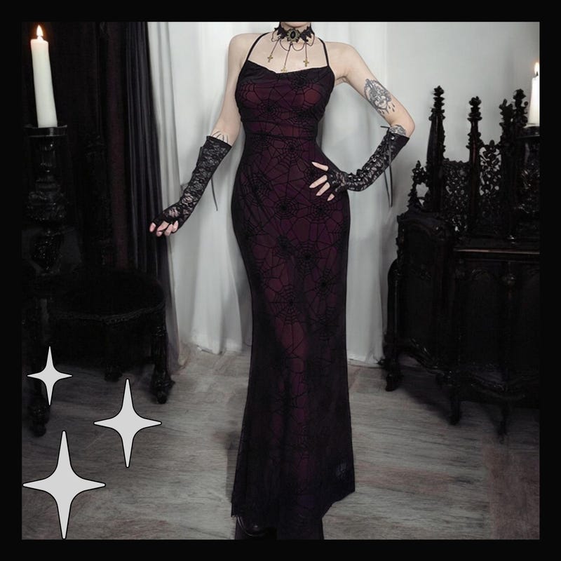Gothic Prom Dress - Etsy